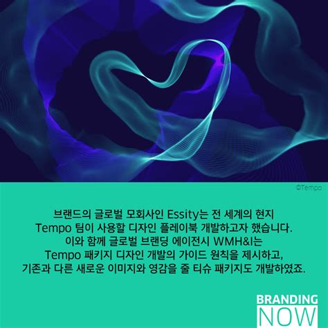 브랜드의 가치를 담은 각티슈 패키지 Tempo 스톤브랜드컨설팅