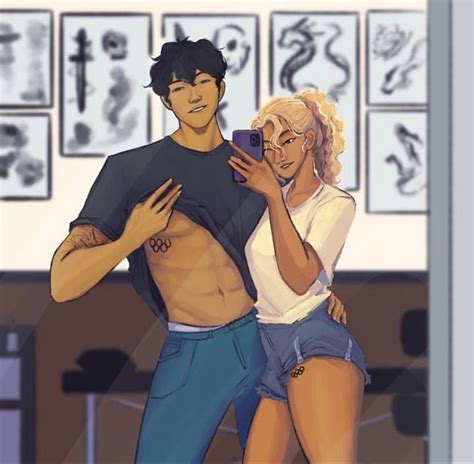 Percy And Annabeth Fan Art Livros De Percy Jackson Desenhos De Percy Jackson Livros De