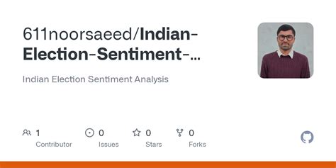 Github 611noorsaeed Indian Election Sentiment Analysis Indian