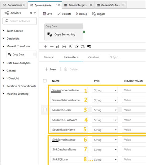 Using Data Factory Parameterised Linked Services Welcome To The Blog