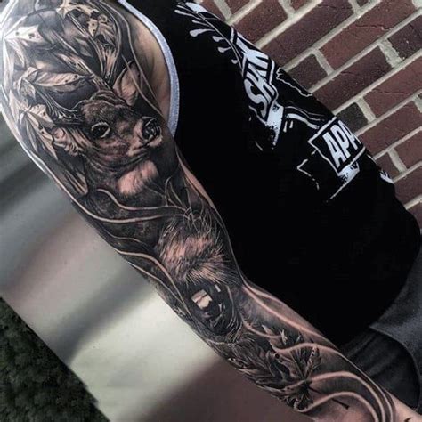 Whitetail Deer Skull Tattoos
