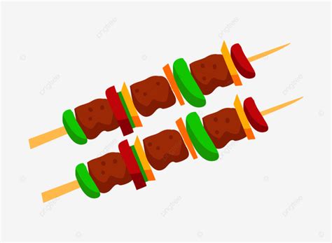 Espetinho De Carne E Legumes Png Assado Variedade Frango Imagem Png