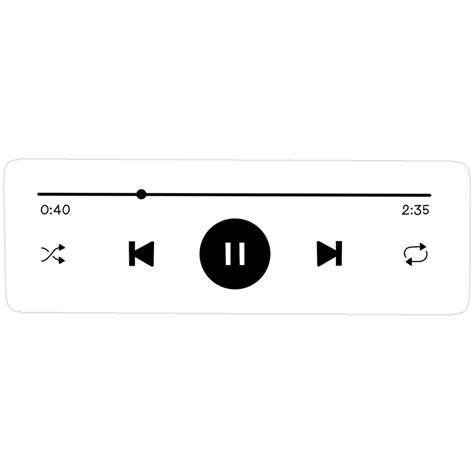 Spotify Play Bar Sticker For Sale By Megzz Eh Spotify Vinyl Decal