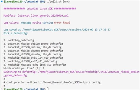 LubanCat Gen SDK 野火 嵌入式Linux镜像构建与部署基于LubanCat RK系列板卡 文档