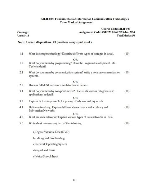 Ignou Mlii 103 Solved Assignment English Medium 2023 24 Ignou Solved