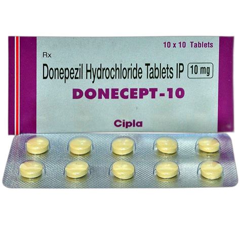 Cipla Medicine Grade Donepezil 10mg Tablet Analgesics At ₹ 60strip In Nagpur