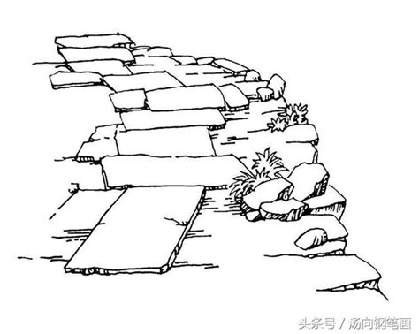 步驟圖764石板路鋼筆畫零基礎入門教程 每日頭條