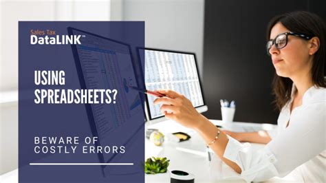 Using Spreadsheets Beware Of Errors Sales Tax Datalink