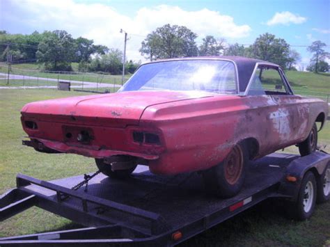 1964 Plymouth Sport Fury Red 4 Speed 383 Hp Project Car For Sale