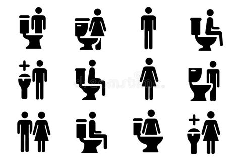 Restroom Icon Male Female Vector Stock Illustrations 9423 Restroom