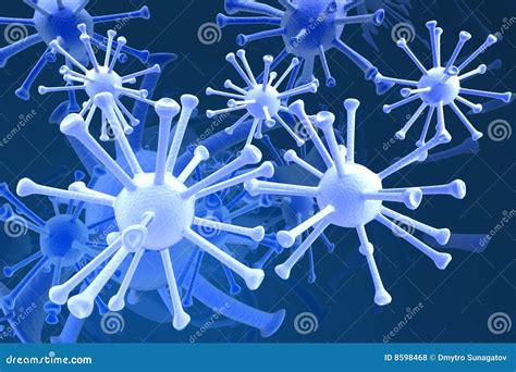 Illustration Of Bacillus Microorganisms Stock Illustration