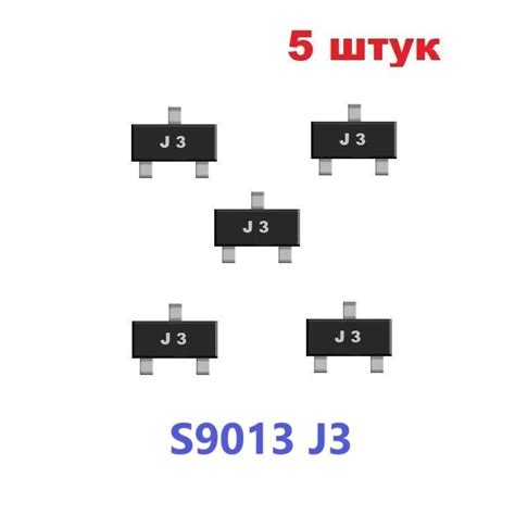 S9013 J3 транзистор 5 шт Sot23 Smd замена Mps6532 схема Mpsw01a