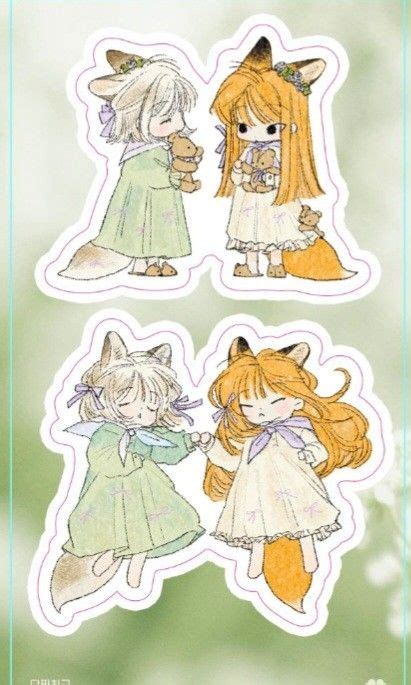 스티커에 있는 날따라해봐요이렇게님의 핀 영감을 주는 캐릭터 귀여운 캐릭터 그리기 아이디어