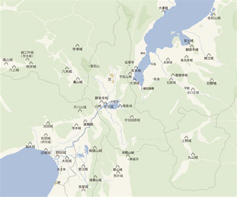近畿地方の城マップ 戦国時代勢力図と各大名の動向