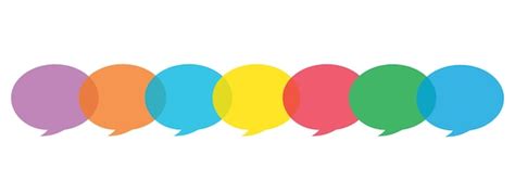 Premium Vector Colorful Speech Bubble Vector Illustration