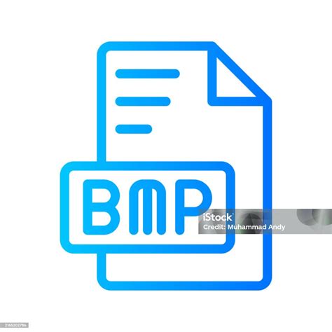 Bmp 문서 파일 그림 그라데이션 아이콘입니다 형식 파일 유형 아이콘 기호 확장자 유형 데이터 벡터 일러스트 레이 션 0명에 대한 스톡 벡터 아트 및 기타 이미지 Istock