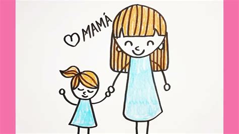 Como Dibujar Madre E Hija Facil Paso A Paso Dibujos De Mama E Hija