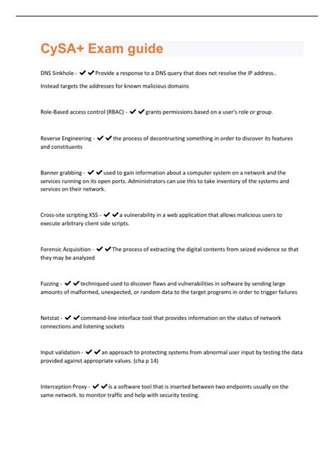 Cysa Exam Guide With Complete Solution Graded A Cysa Stuvia Us
