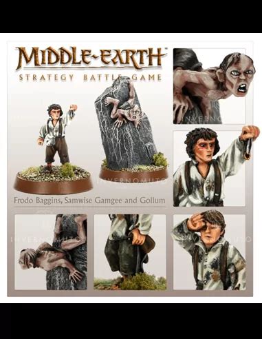 Lord Of The Rings Frodo Baggins Samwise Gamgee And Gollum Metallo