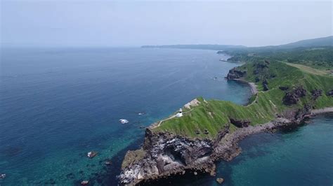 【積丹半島の絶景空撮】 北海道遺産 神威岬9 積丹ブルー Youtube