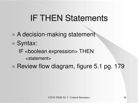 Ppt Pascal I Control Structures Powerpoint Presentation Free Download Id423755