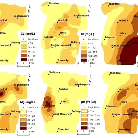 Spatial Analysis Of Considered Water Quality Parameters Download
