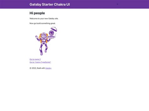 Gatsby Starter Chakra Ui By Spences10 A Gatsby Template Built At Lightspeed