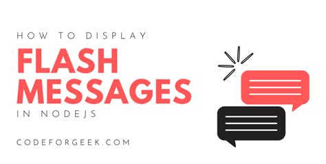 display flash messages using connect flash module a detailed node js