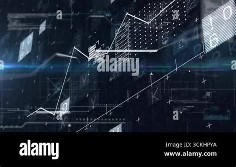 Floating Interface Animating For Real Time Data Display With Graph