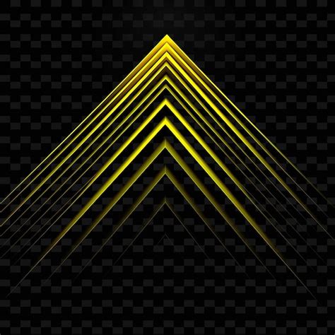 Premium Psd Geometric Angular Lines Abstract Forms Lemon Yellow Sharp Li Png Y2k Shapes