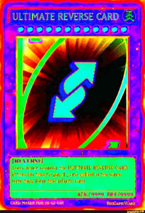 Ultimate Reverse Card Printable Cards