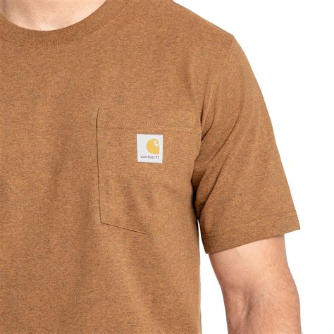 Koszulka T Shirt Carhartt K87 Pocket Oiled Walnut Heather Sklep