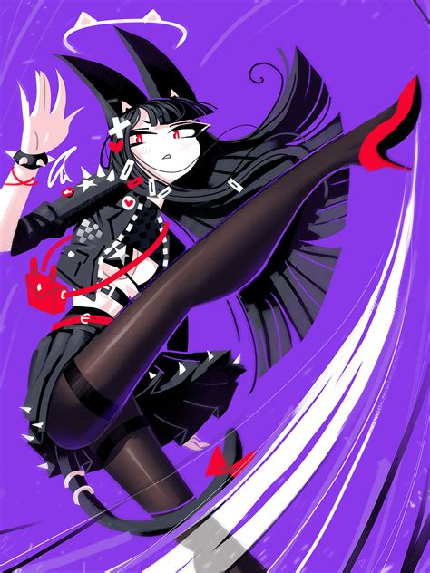 Catgirl кошкодевочка Monster Girl арт барышня Art смешные