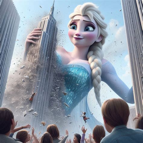 Giantess Elsa Breast To Building By Memesrus1234 On Deviantart