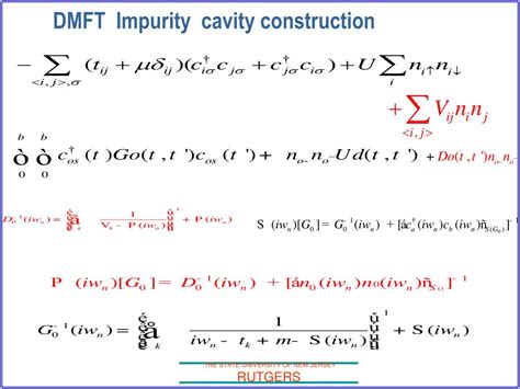 Ppt Dynamical Mean Field Theory Dmft And Electronic Structure Calculations Powerpoint