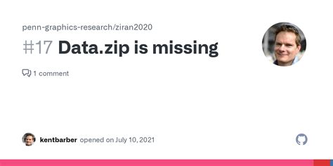 Data Zip Is Missing Issue 17 Penn Graphics Research Ziran2020 GitHub