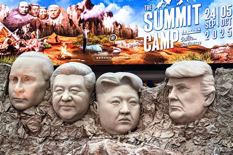 Mount Rushmore Replica Shows Trump Putin Kim And Xi