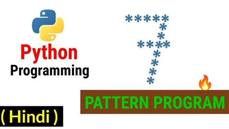 Printing Stars In 7 Shape Printing Stars In Seven Shape In Python Python Pattern