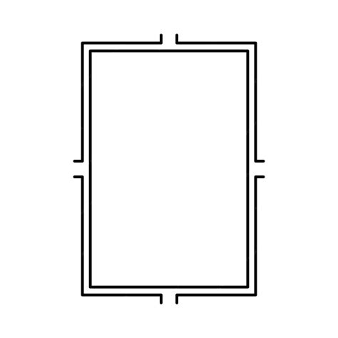 Premium Vector Rectangle Frame Shape Icon Vertical Decorative Vintage