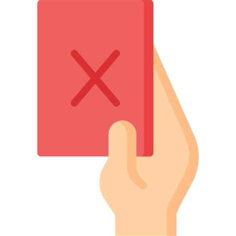Red Card Special Flat Icon