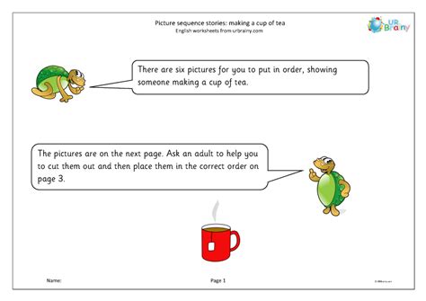 Picture Sequence Making A Cup Of Tea Picture Sequences By