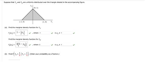 Solved A Find The Marginal Density Function For Y1