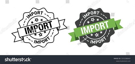 Import Rounded Vector Symbol Set Stock Vector Royalty Free 2372180047