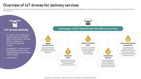 Overview For Delivery Services Iot Drones Comprehensive Guide To Future