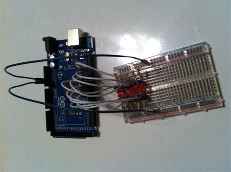 matriz de led 5 x 2 con arduino