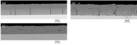 Sem Micrographs Of Cross Sections Of Electrodeposited Fe Cr Ni Coatings