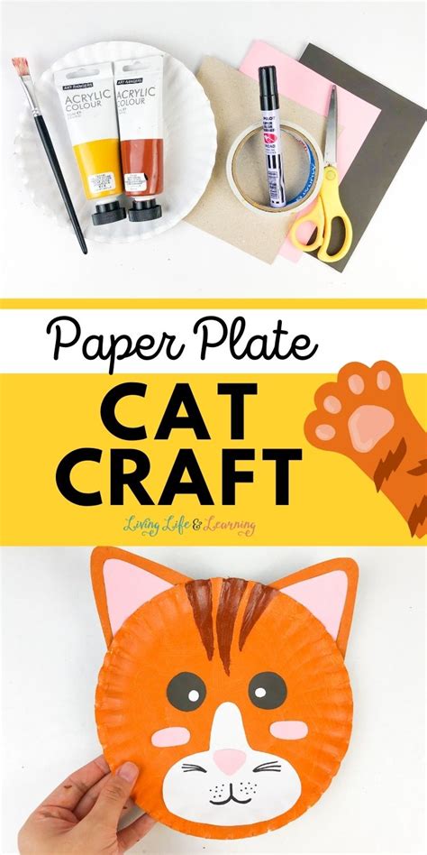 Paper Plate Cat Craft