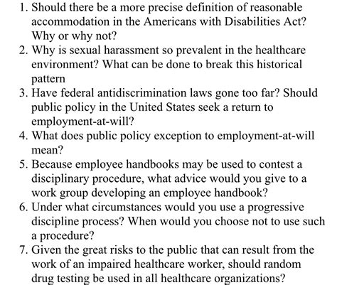 Solved 1 Should There Be A More Precise Definition Of Reasonable