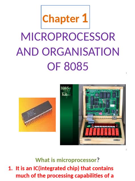 8085 Microprocessor Overview And Architecture Pdf Central