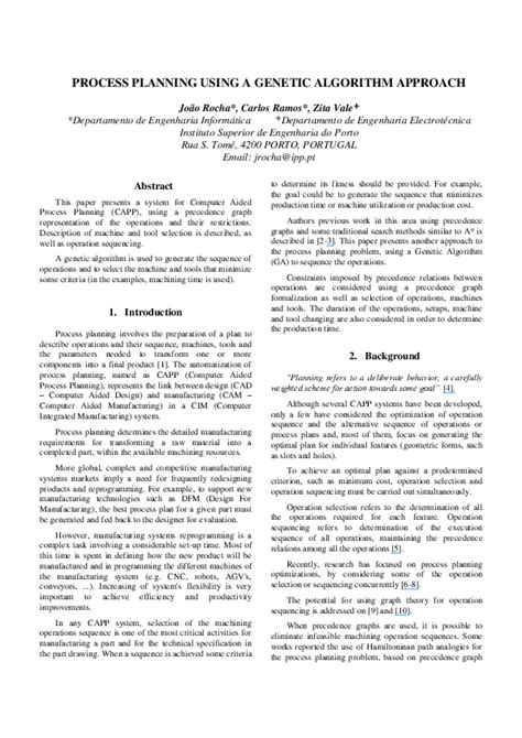 pdf process planning using a genetic algorithm approach